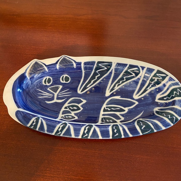 Narnia Studios | Art | Vintage Studio Art Pottery Platter With Cat ...
